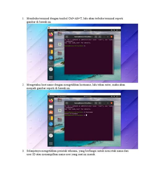Perintah Dasar Di Terminal Linux Ubuntu Pdf