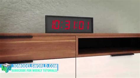 how to create 3d timer digital clock counting animation in maya and arnold tutorial 3d models