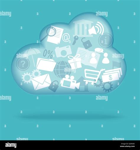 Cloud Computing Concept Vector Illustration Eps 10 Stock Vector Image And Art Alamy