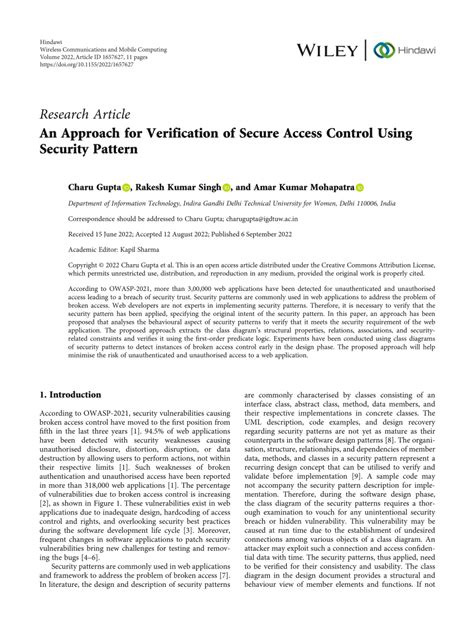 Pdf An Approach For Verification Of Secure Access Control Using