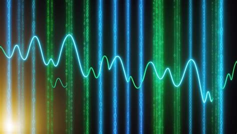 Abstract Digital Wave Visualization Representing Sound And Technology Premium Ai Generated Image