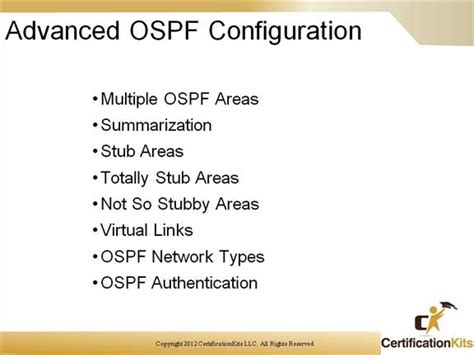 Cisco CCNP ROUTE Implementing OSPF Part III