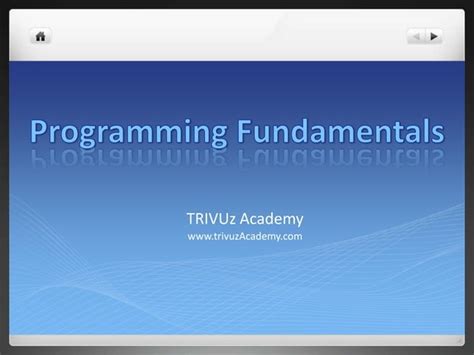 Programming Fundamentals Pptx Programming Languages Computing