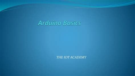 Introduction Of Arduino And Node Mcu Ppt