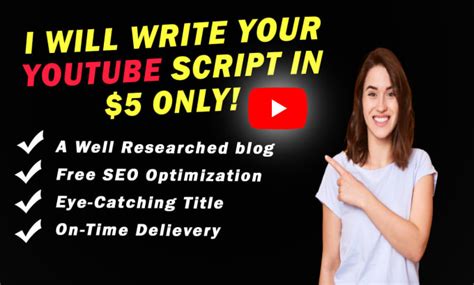 Write Engaging And Captivating Youtube Scripts To Capture Viewers By Hamza2326 Fiverr