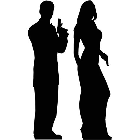 Pack Of Secret Agent Man Silhouette Lifesize Standee Hot Sex Picture
