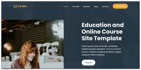free education html website templates css author