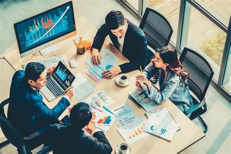 Premium Photo Business Visual Data Analyzing Technology By Creative