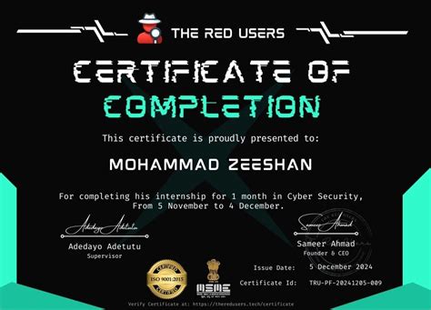 Cybersecurity Internship Ethicalhacking Careergrowth Gratitude
