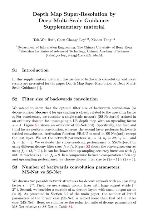 pdf supplementary material for depth map super resolution by deep