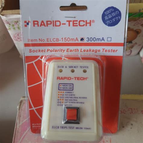 Rapid Tech Elcb Socket Tester150ma Shopee Malaysia
