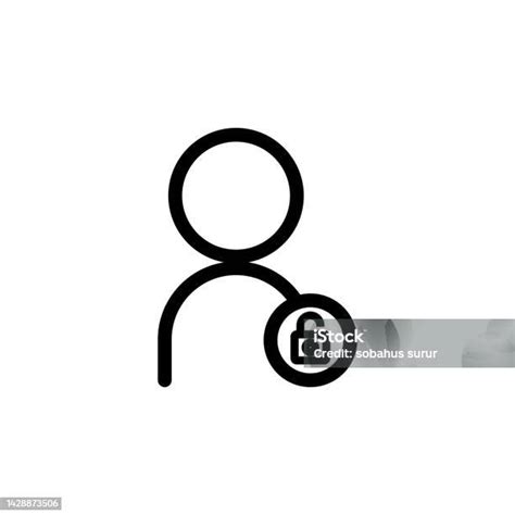 사용자 잠금 해제 아이콘입니다 관리자 기호 편집 가능한 스트로크 간단한 일러스트 모바일 개념과 웹 디자인 디자인 템플릿 벡터 개념에 대한 스톡 벡터 아트 및 기타 이미지