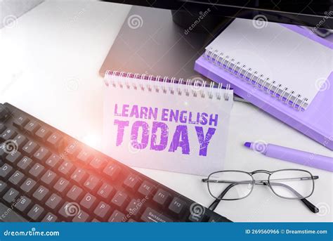 Writing Displaying Text Learn English Today Concept Meaning Gain Or
