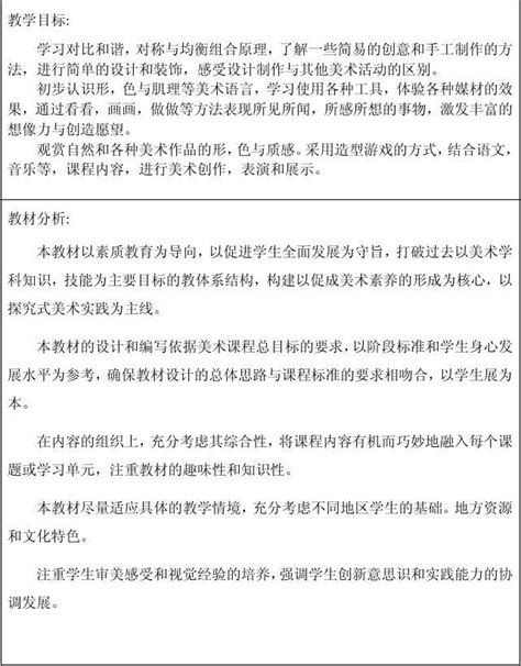 第四册美术教学计划和进度表 word文档在线阅读与下载 无忧文档