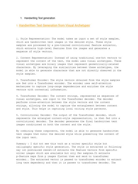 Handwriting Text Generation Pdf Computer Science Computers