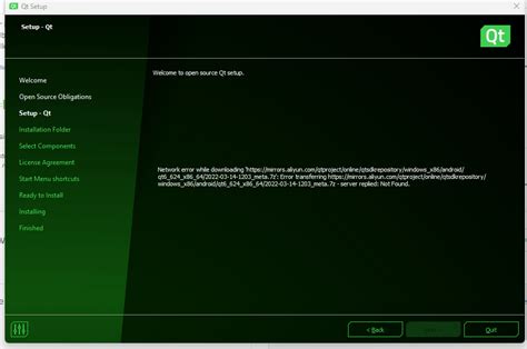 Network Error While Downloading Qt Forum