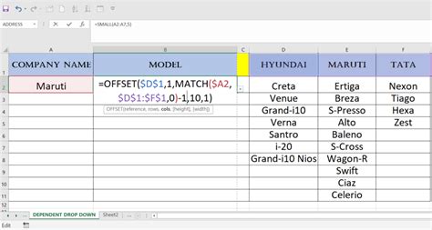Dependent Drop Down List In Excel Excel Help