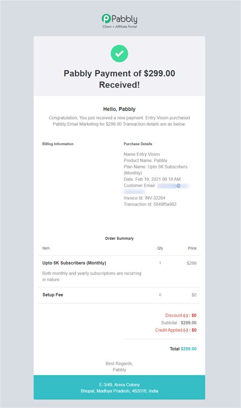 email notification system pabbly
