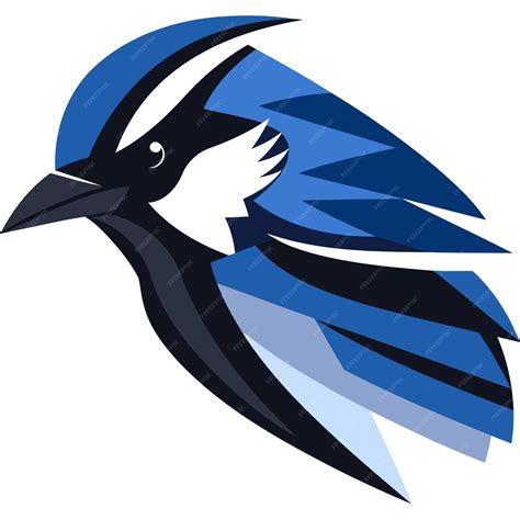 A Bold Stylized Blue Jay Logo Design Perfect For Sports Teams