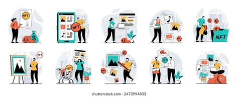 Saas Concept People Scenes Mega Set Stock Vector Royalty Free 2480109803 Shutterstock