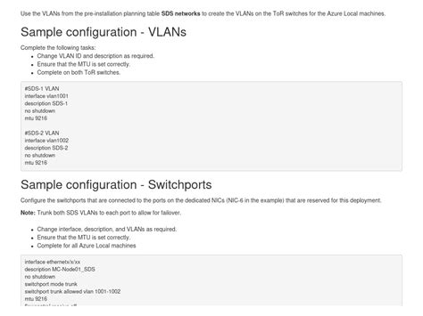 Dell Solutions For Azure Local Tor Switch Configuration Implementation Guide Consuming