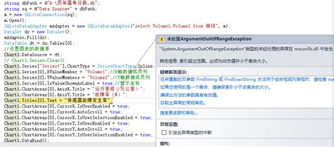 为什么给chart加个标题，索引超出范围。必须为非负值并小于集合大小。微软技术 Csdn问答