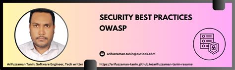 Security Best Practices According To Owasp