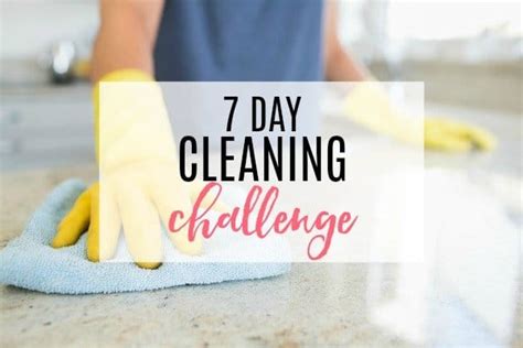 7 Day Cleaning Challenge Frugally Blonde