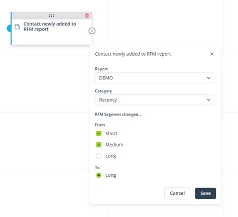Workflow Event Contact Newly Added To Rfm Report Support Salesmanago