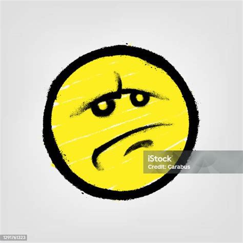 그래피티 이모티콘 웃는 얼굴 페인트 스프레이 페인트 벡터 일러스트레이션 그래피티에 대한 스톡 벡터 아트 및 기타 이미지 그래피티 귀여운 낙서 드로잉 Istock