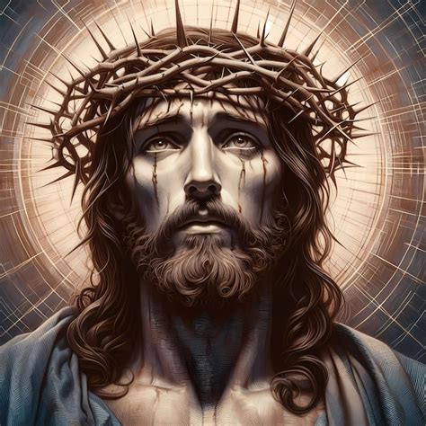 Premium Photo Jesus Christ With The Crown Of Thorns For Holy Week Easter