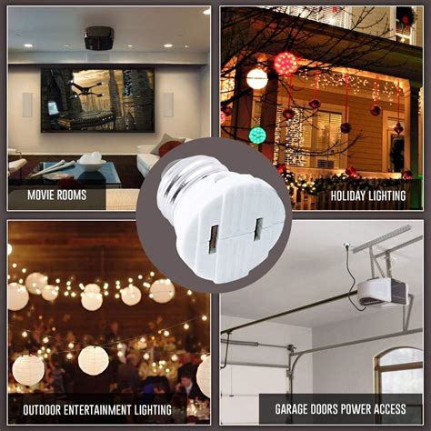 Light Socket To Grounded Outlet