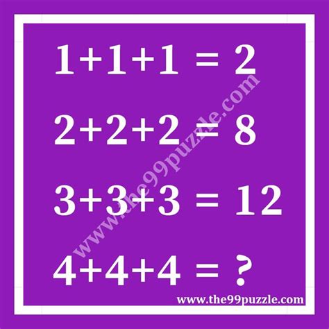 Math Brainteasers To Test Your Logic With Answer Maths Puzzles Math Math Brainteasers
