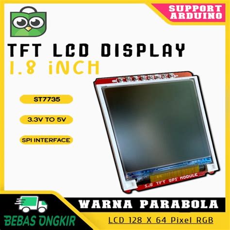 Jual Lcd Display Tft 18 Rgb Spi 128x160 Pixel Arduino Raspberry Esr