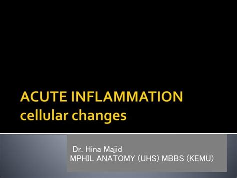 Acute Inflammation Ppt
