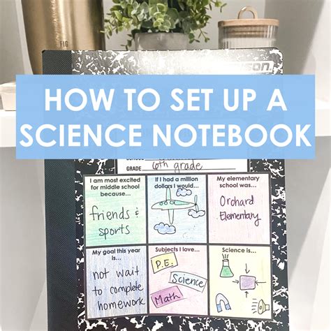 How To Set Up A Science Notebook Mrs Nelson S Middles