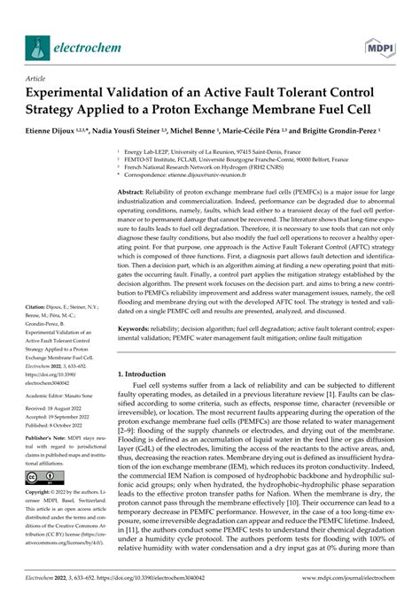Pdf Experimental Validation Of An Active Fault Tolerant Control