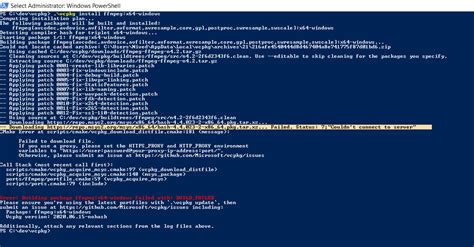 Vcpkg Error While Installing Ffmpeg Issue Microsoft Vcpkg GitHub