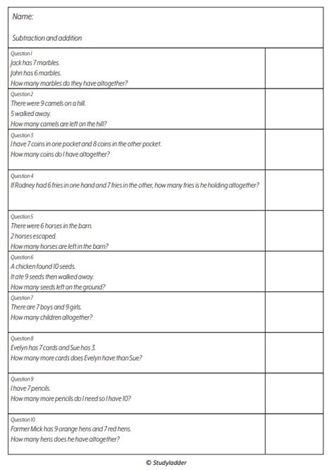 Subtraction And Addition Studyladder Interactive Learning Games
