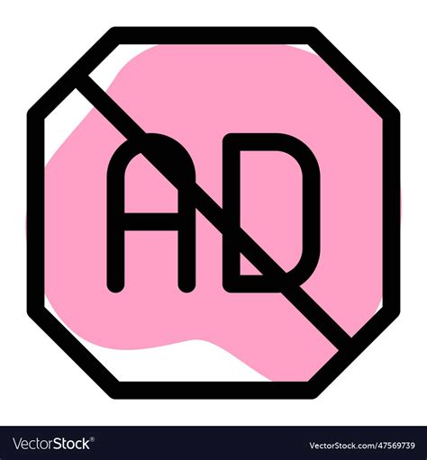 Ad Blocker Used To Remove Unwanted Commercials Vector Image