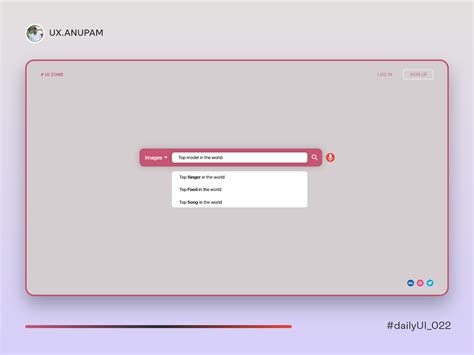 Dribbble Searchbar Png By Uxanupam