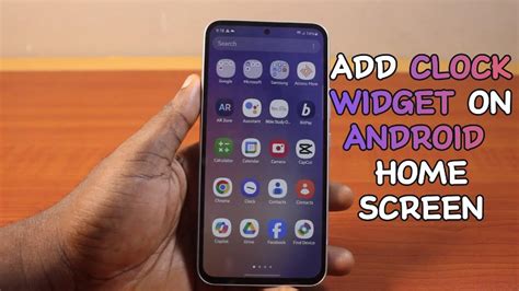 How To Add Clock Widget On Android Home Screen YouTube