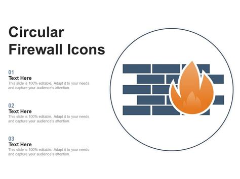 Circular Firewall Icons Powerpoint Design Template Sample Presentation Ppt Presentation