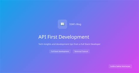 Full Stack Freelancer Api First Development A Comprehensive Guide
