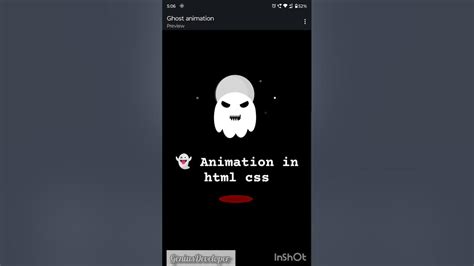 👻ghost Animation In Html Css Shorts Youtubeshorts Coding Html Css Youtube