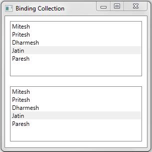 Mitesh Sureja S Blog Binding Observablecollection To Listbox In Wpf