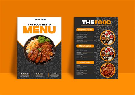 Food Menu Design Project Behance Food Menu Design Project Behance