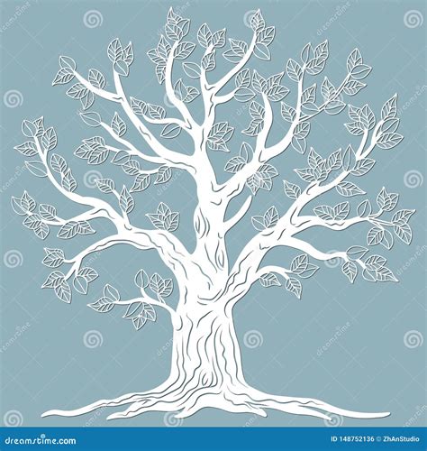 Laser Cut Vector Design Laser Cutting Template Tree Paper Cutting