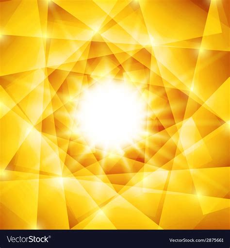 Abstract Geometric Background With Yellow Vector Image