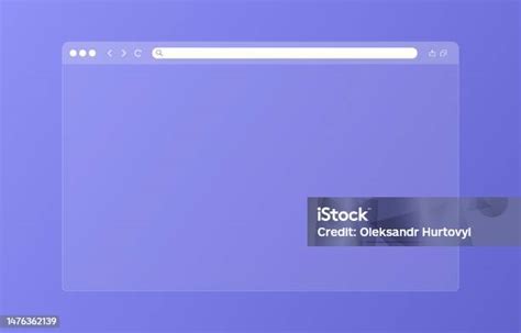 파란색과 보라색 배경에 투명한 브라우저 창 도구 모음과 검색 창이 있는 창 인터넷 브라우저 웹 브라우저에 대한 스톡 벡터 아트 및 기타 이미지 Istock